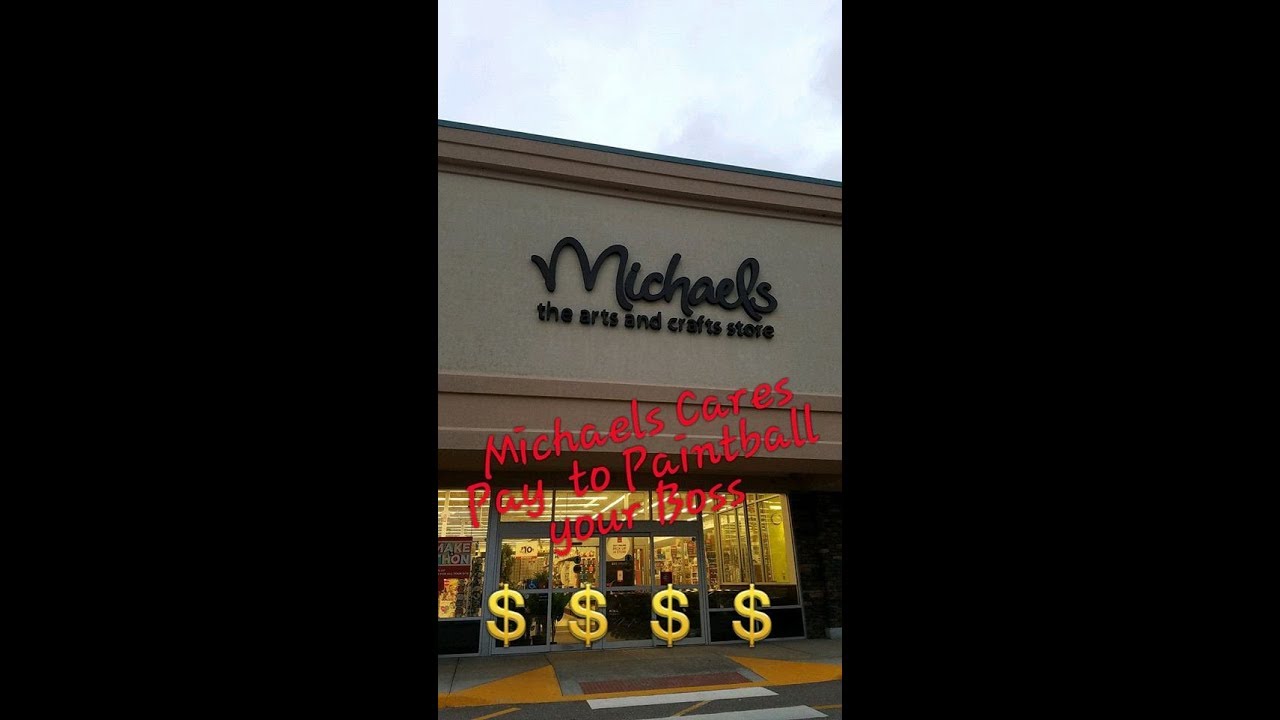 Michaels Cares Pay to Paintball Your Boss - YouTube
