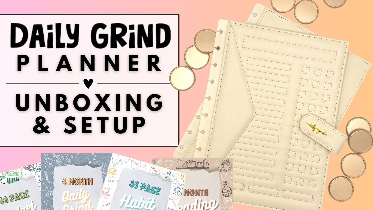 DAILY GRIND PLANNER | UNBOXING &FLIP THROUGH - YouTube
