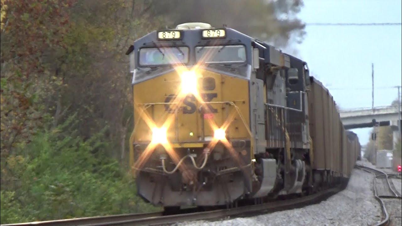 New Spirit Unit? CSX ES44AH 879 w/ K5LA Leads N307-09 on 11/10/20 - YouTube