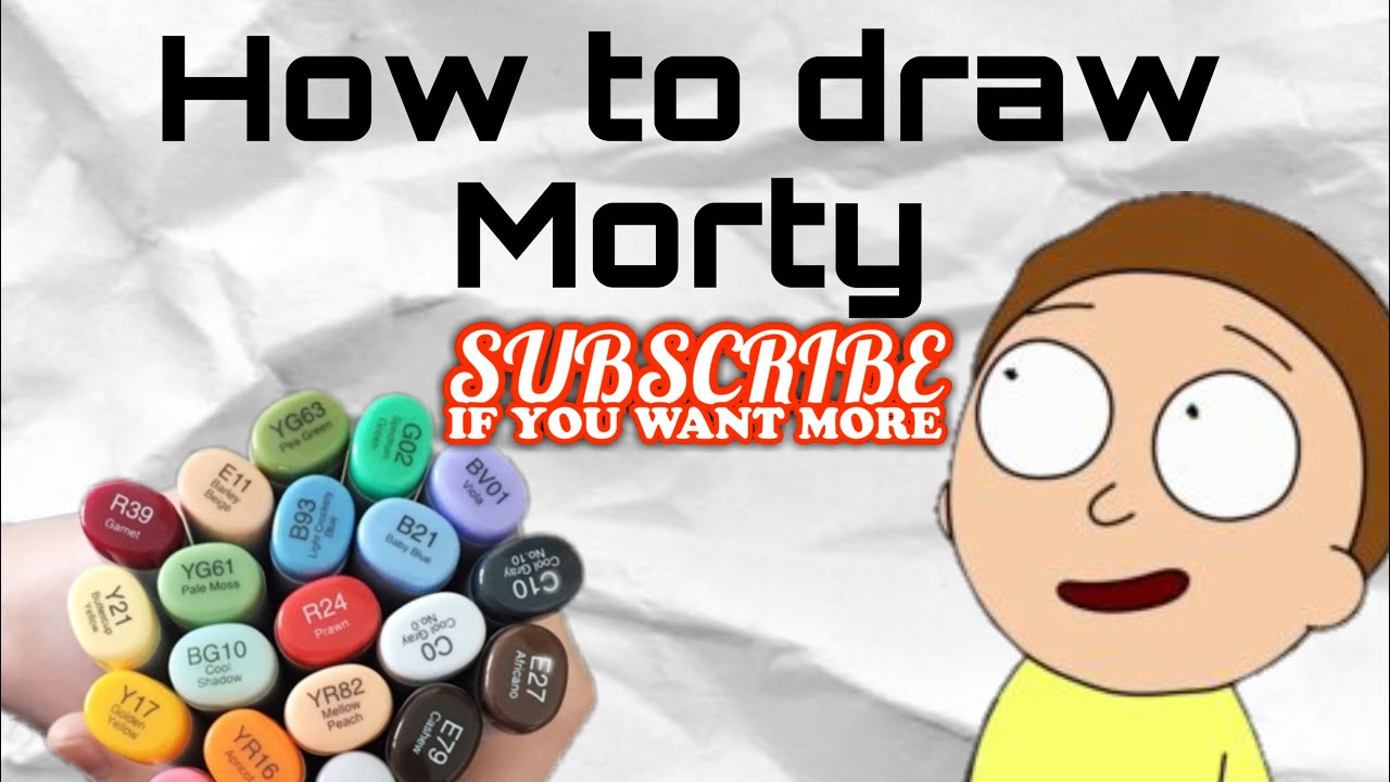 How to draw Morty #adultswim - YouTube