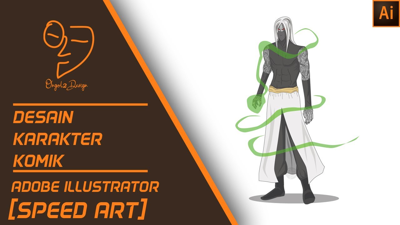DESAIN KARAKTER KOMIK [SPEED ART] | ADOBE ILLUSTRATOR - YouTube