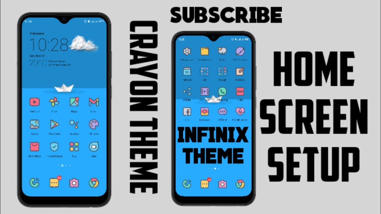 "Home Screen Infinix Jadi Keren Pake Tema Ini - Tema KrayonOS Untuk ...