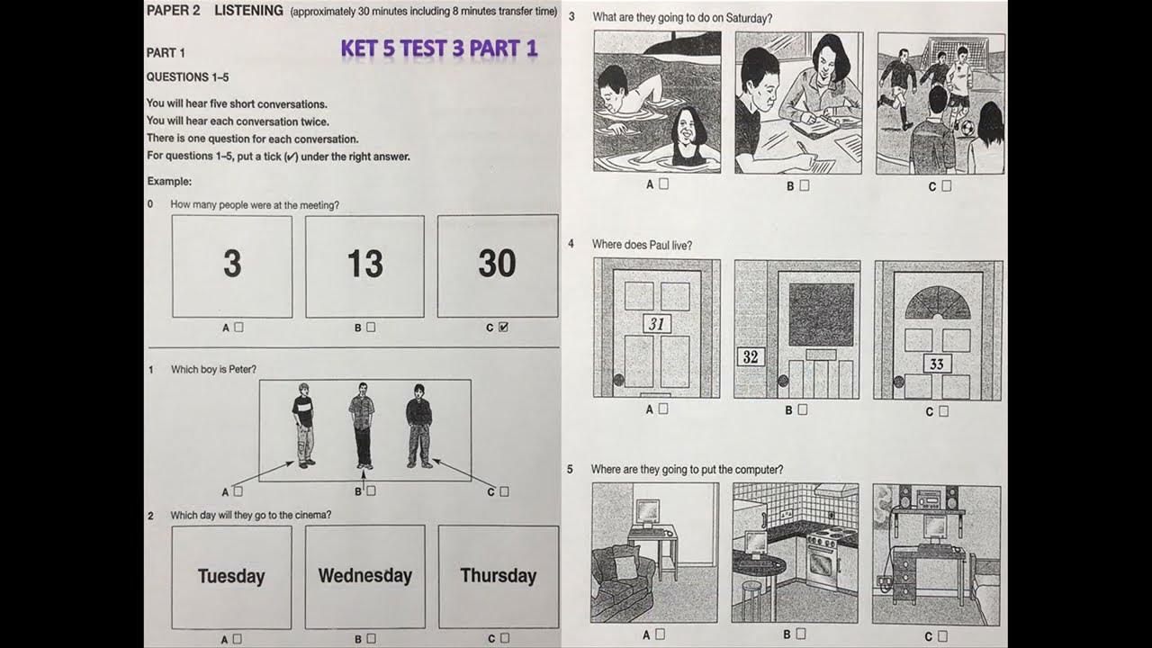 Ket 5 Test 3 Part 1 - YouTube