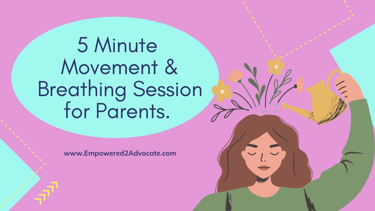 5 Minute Movement and Breathing for Parent Self Care - YouTube