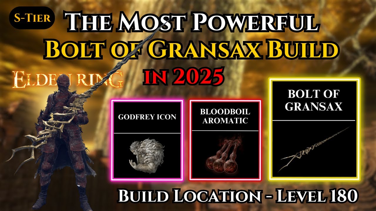 Bolt of Gransax Best Build 2025 Elden Ring + DLC Legendary Weapon ...