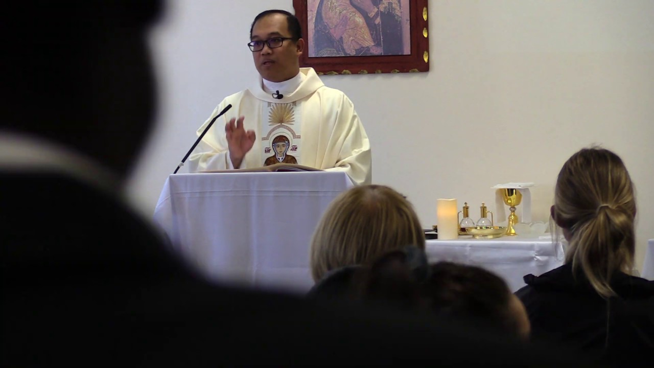 St. Peregrine Mass at Servite College - YouTube
