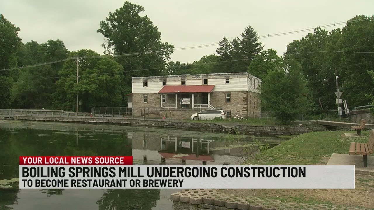 Boiling Spring Mills construction begins - YouTube
