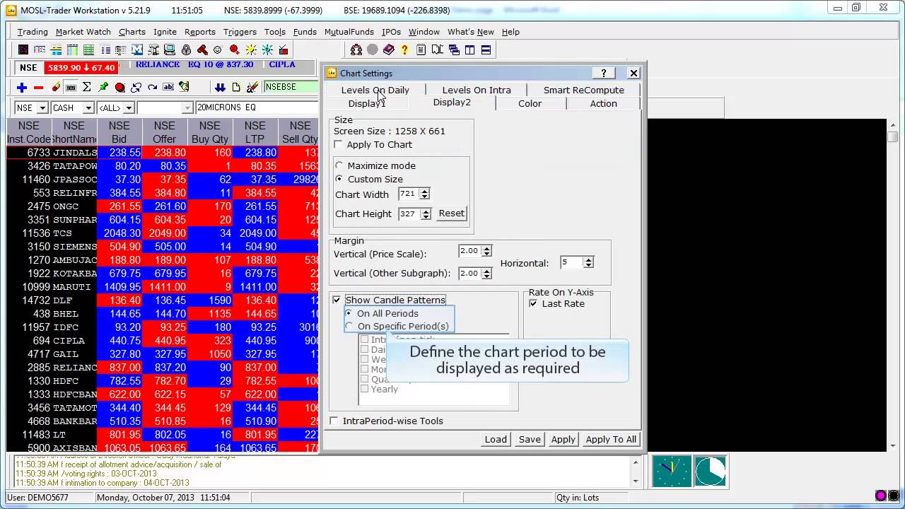 Chart Settings - YouTube
