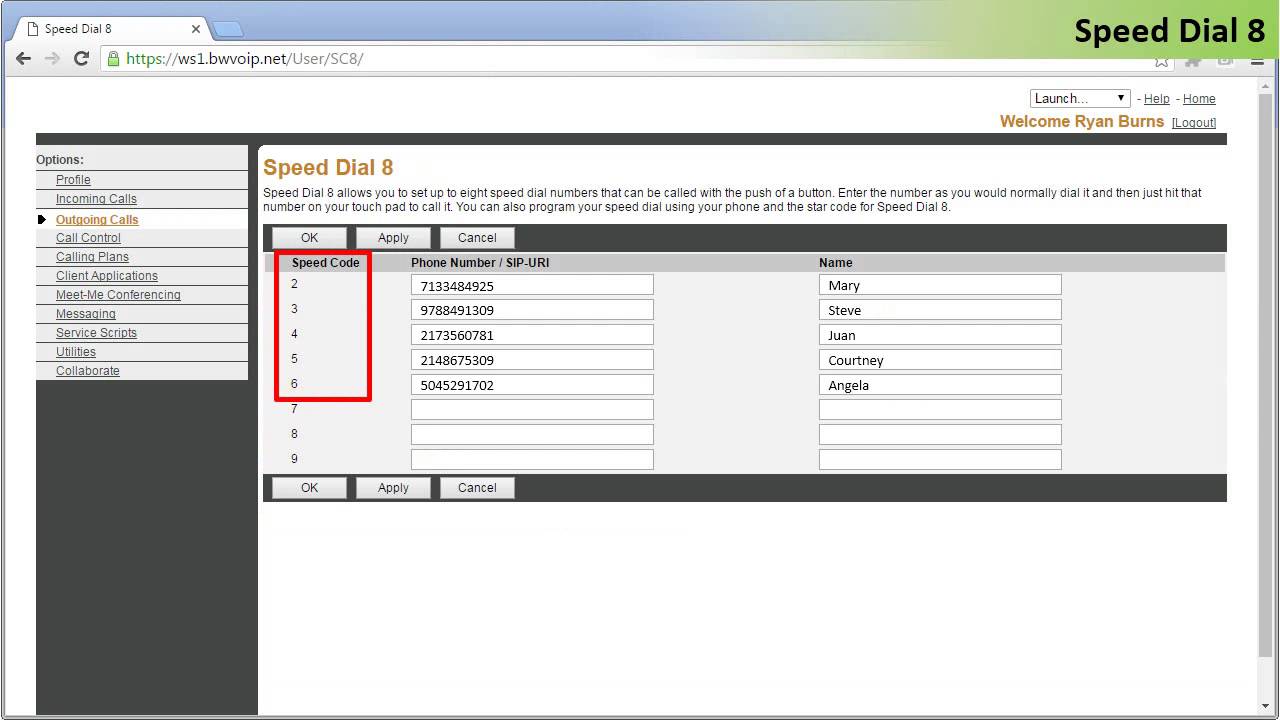 Speed Dialing - YouTube
