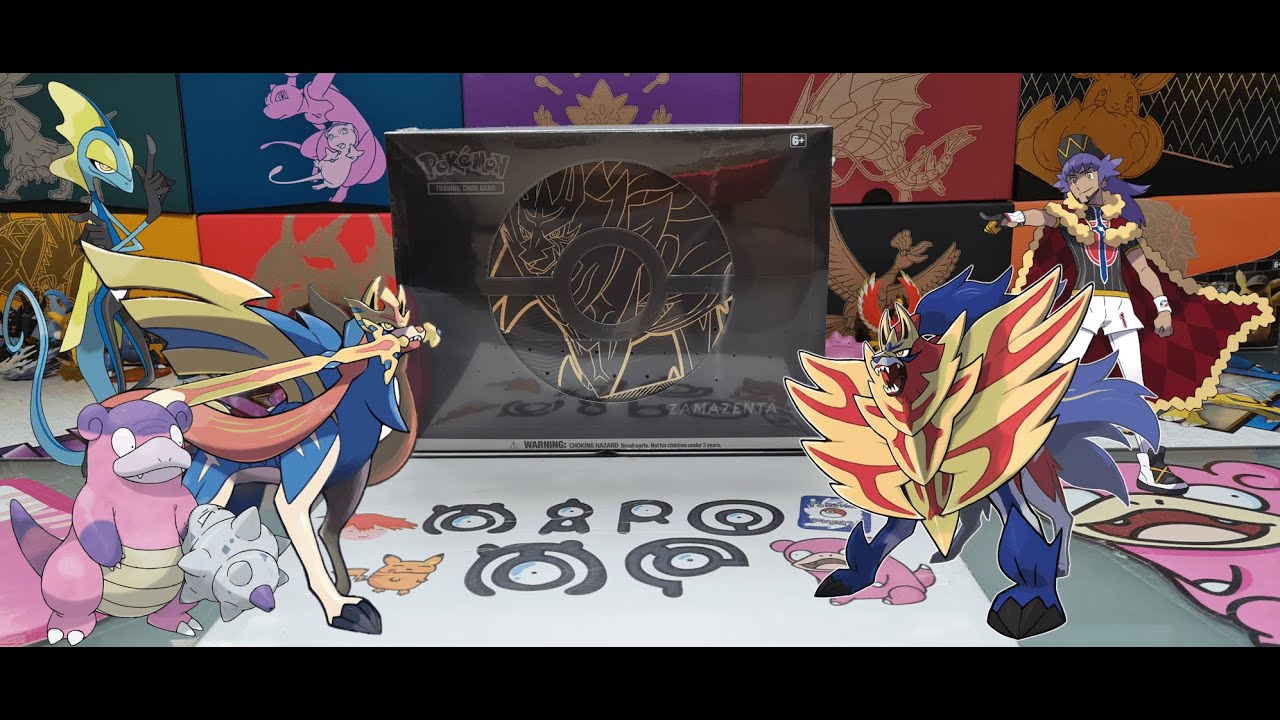 Apertura Elite Trainer Box Plus Zamazenta Pokémon tcg - YouTube