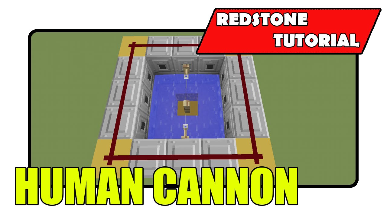 Human TNT Cannon [Simple] "Redstone Tutorial" (Minecraft Xbox TU19 ...