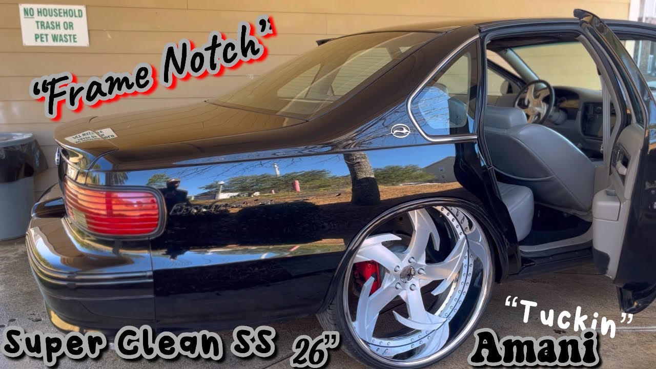 1996 Impala ss with the Frame Notch on 26s Amani “Tuckin” Very Clean ...