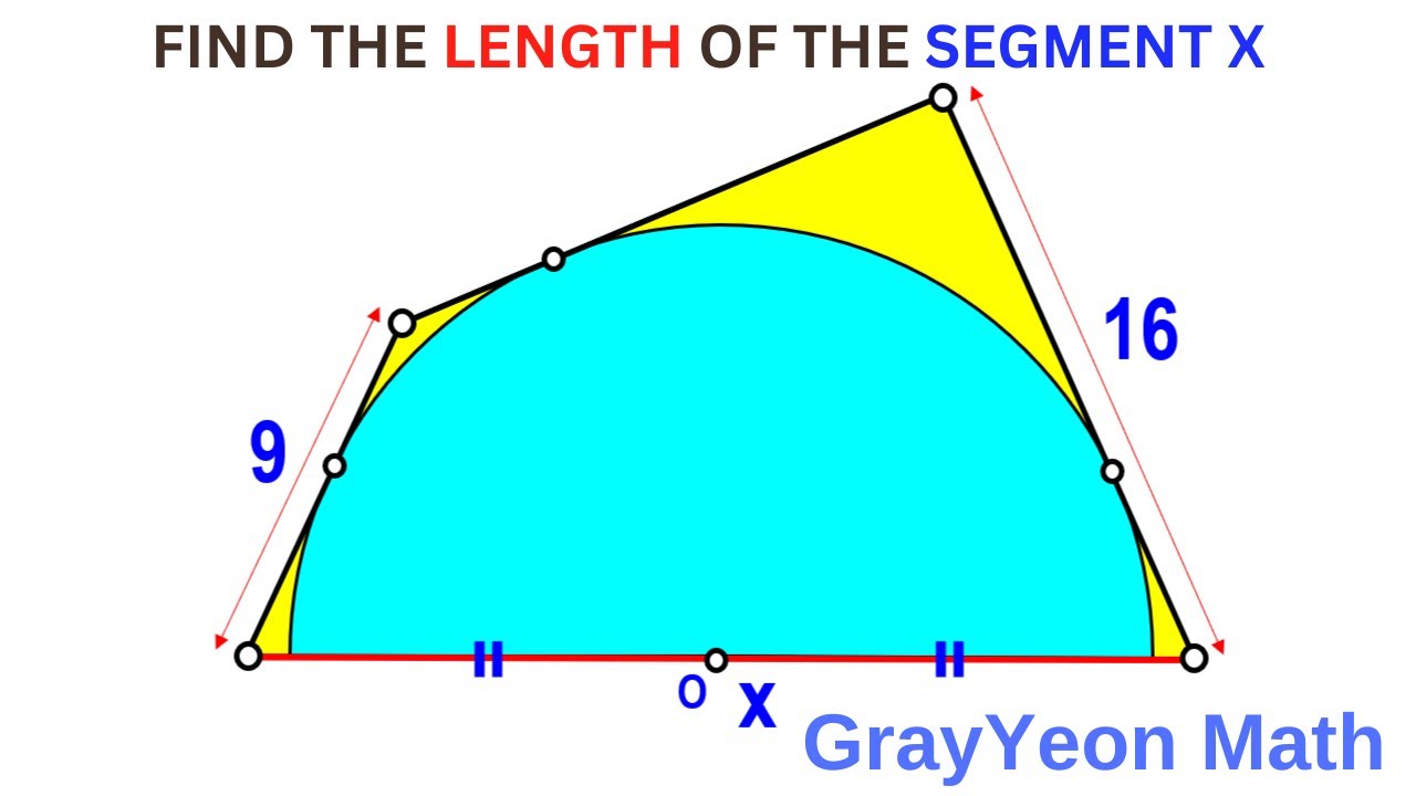 Find the length x #geometryskills #mathpuzzles #thinkoutsidethebox ...