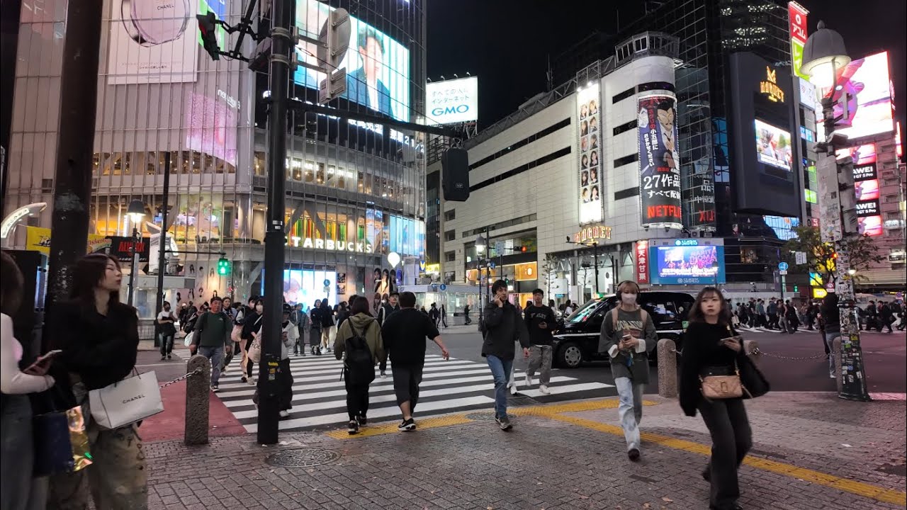 12AM Night Walk in Shibuya Tokyo Japan 4K HDR - YouTube
