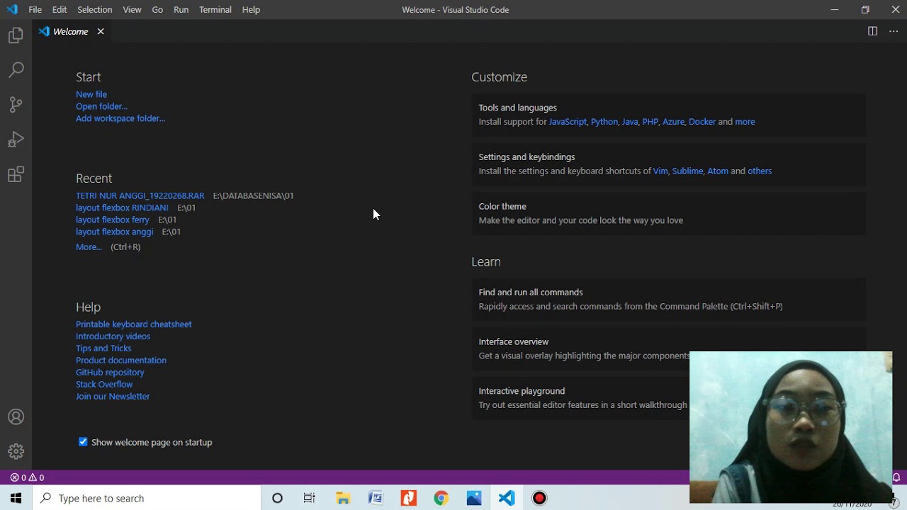 Cara membuat Flexbox di Visual Studio Code - YouTube