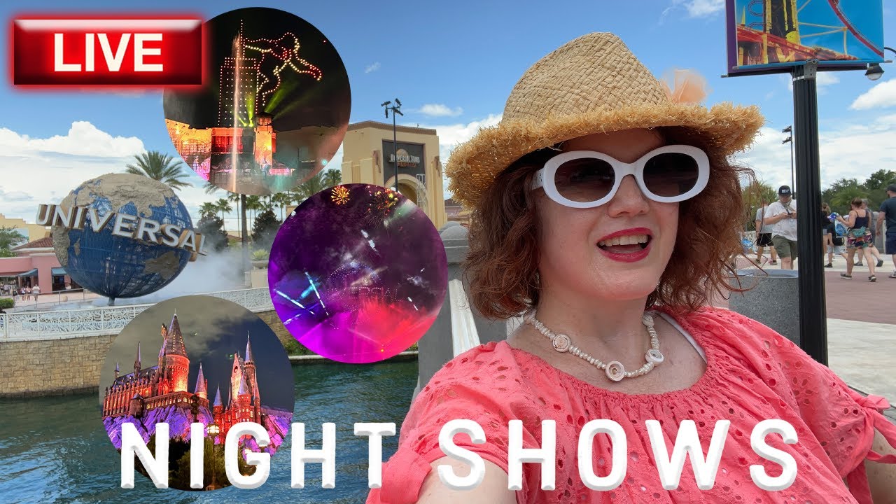 🔴 Universal Studios Livestream Night Shows | CineSational | Hogwarts ...