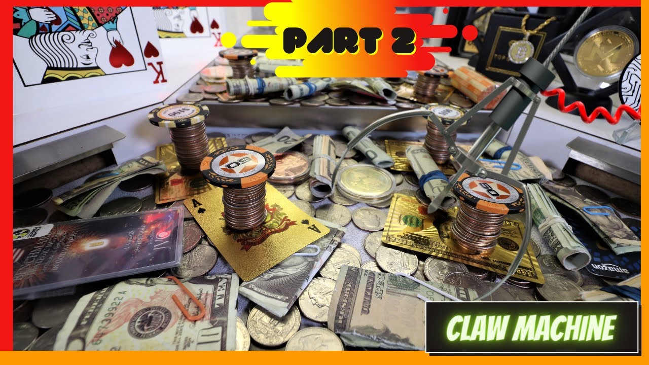 "MUST SEE" Coin Pusher & Claw Machine with $$$ of Cash inside!! - YouTube