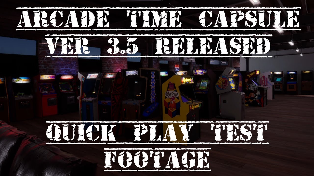 Quest 2 PCVR - Arcade Time Capsule v3.5 (Testing) - YouTube