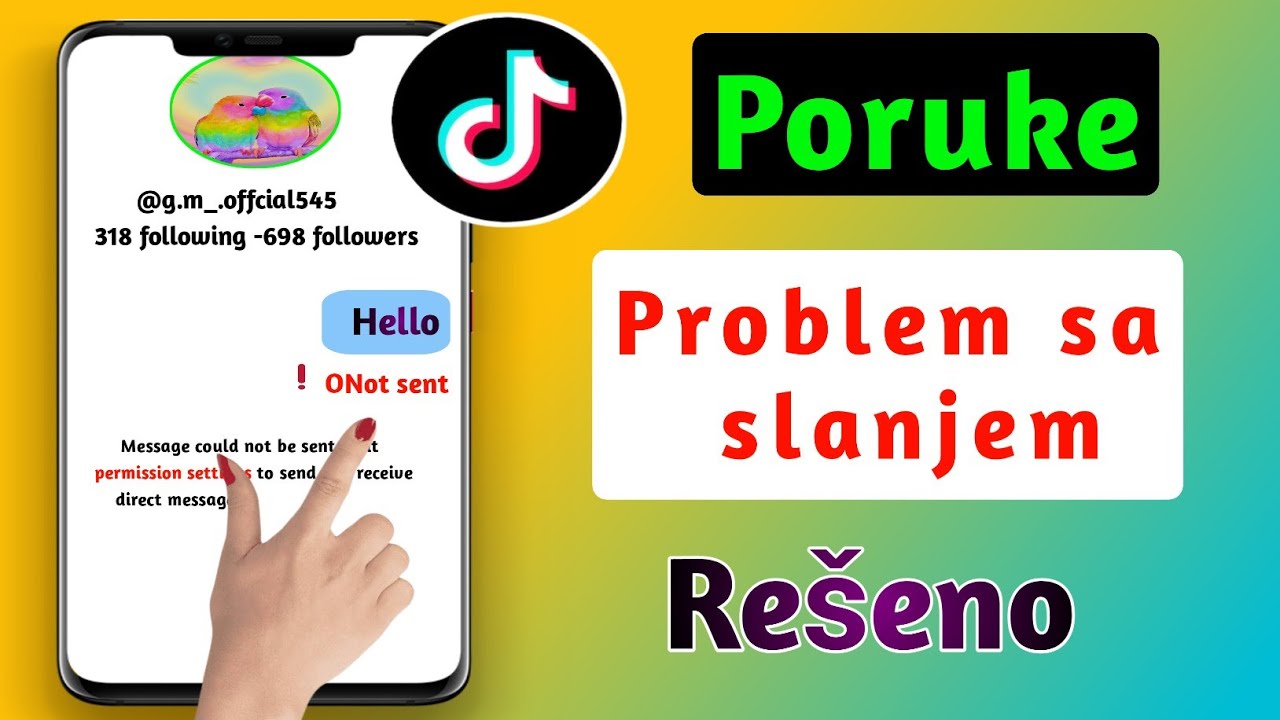 Kako riješiti problem slanja TikTok poruka riješen 2024 | Popravi ...