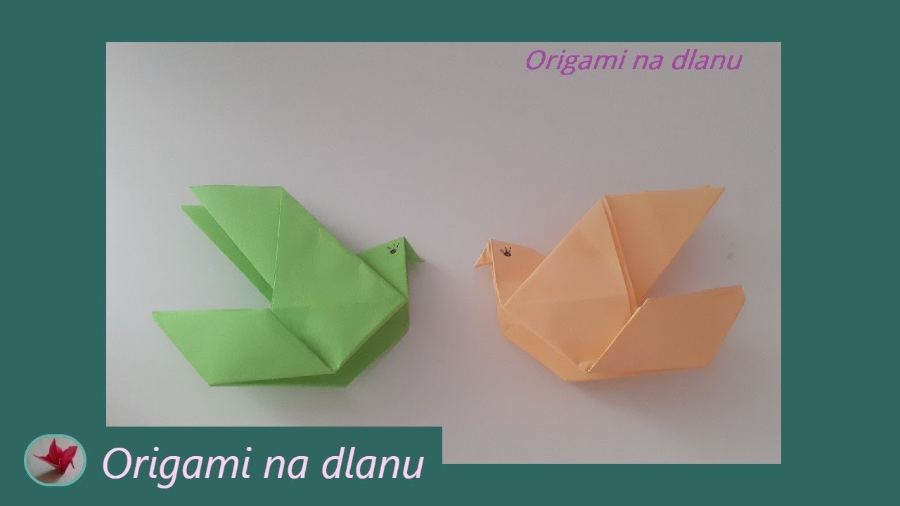 Origami Ptica Golub U Letu - YouTube