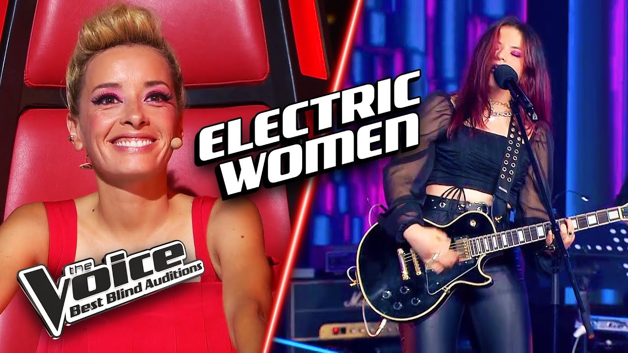Women ROCKING Electric Guitars | The Voice: Best Blind Auditions - YouTube