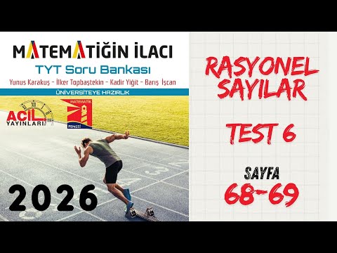 31 Matematiğin İlacı | Tyt Soru Bankası | Rasyonel Sayılar Test 6 Sayfa: 68-69 2026