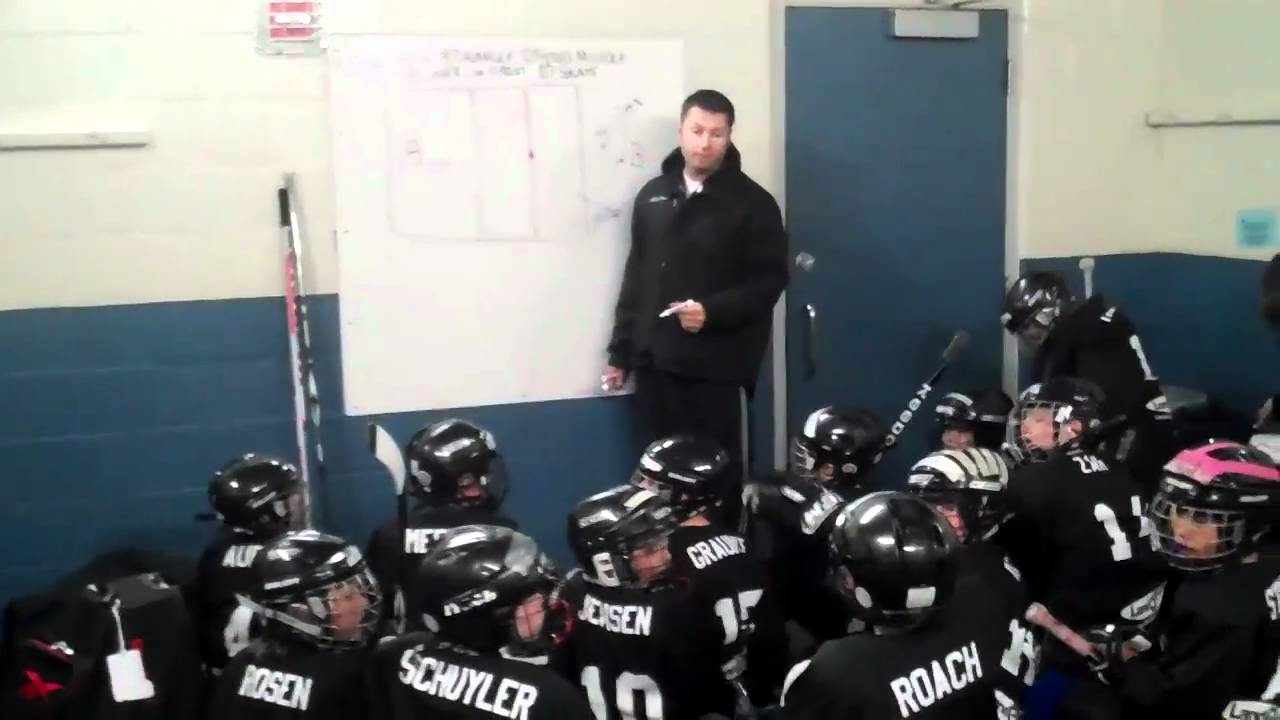 Ryan Pacyga Coaching Mite Hockey - YouTube
