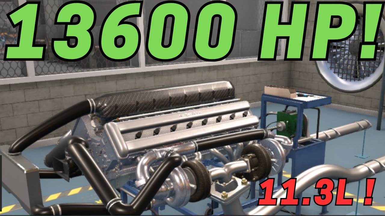 16 CYLINDERS 13600HP - Automation the car company tycoon - YouTube