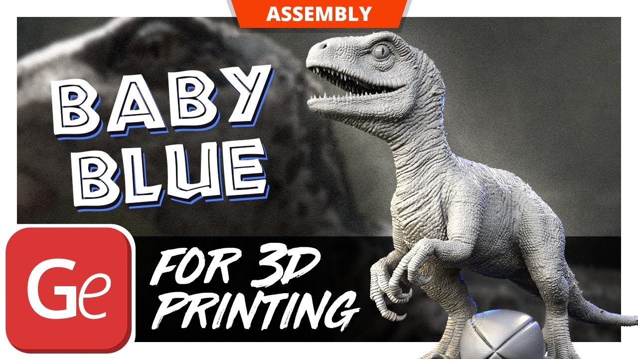 Baby Blue 3D Printing Figurine | Assembly by Gambody - YouTube