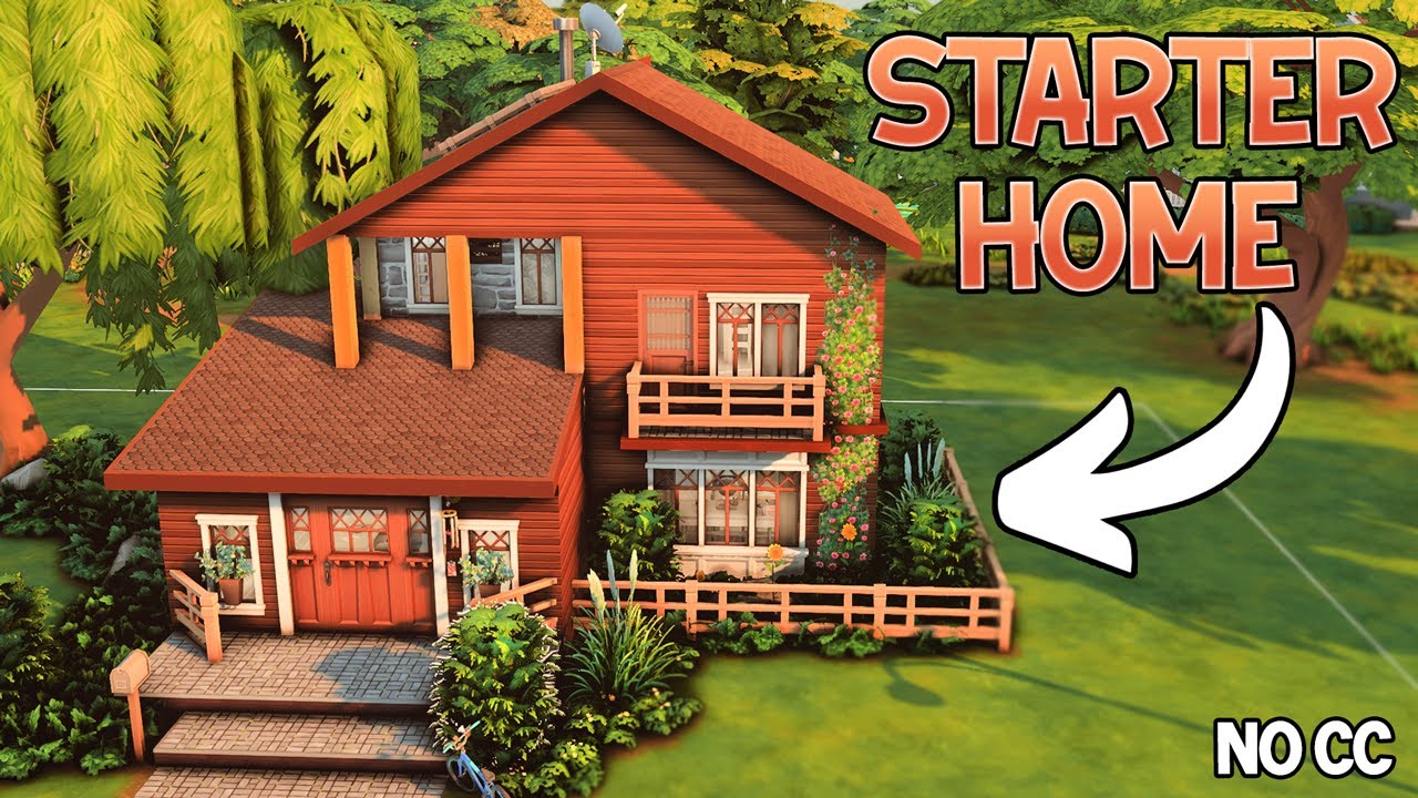 Am construit un STARTER HOME SUPERB 🏡 Sims 4 Speed Build - YouTube