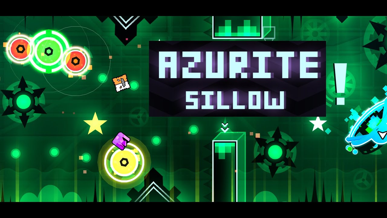 AZURITE BY: SILLOW 100% [EXTREME DEMON] // GEOMETRY DASH 2.207 - YouTube