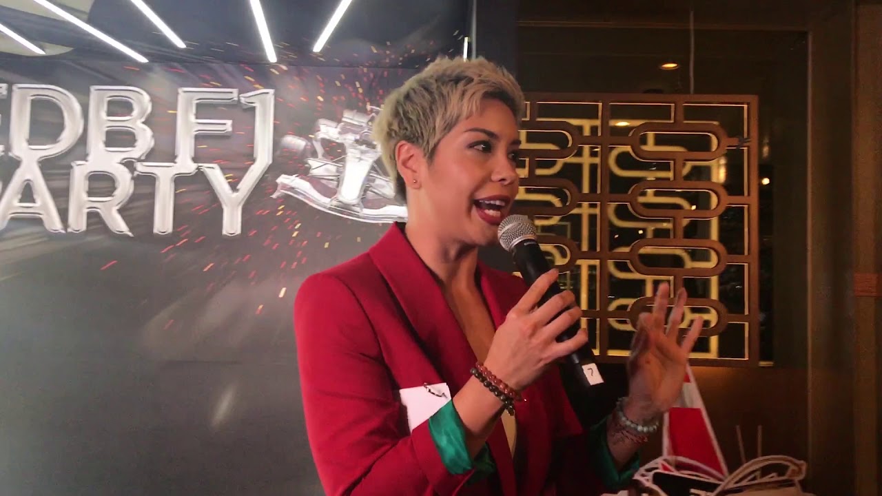 FLY HOSTS: Nikki Muller - EDB F1 Party 2018 - YouTube