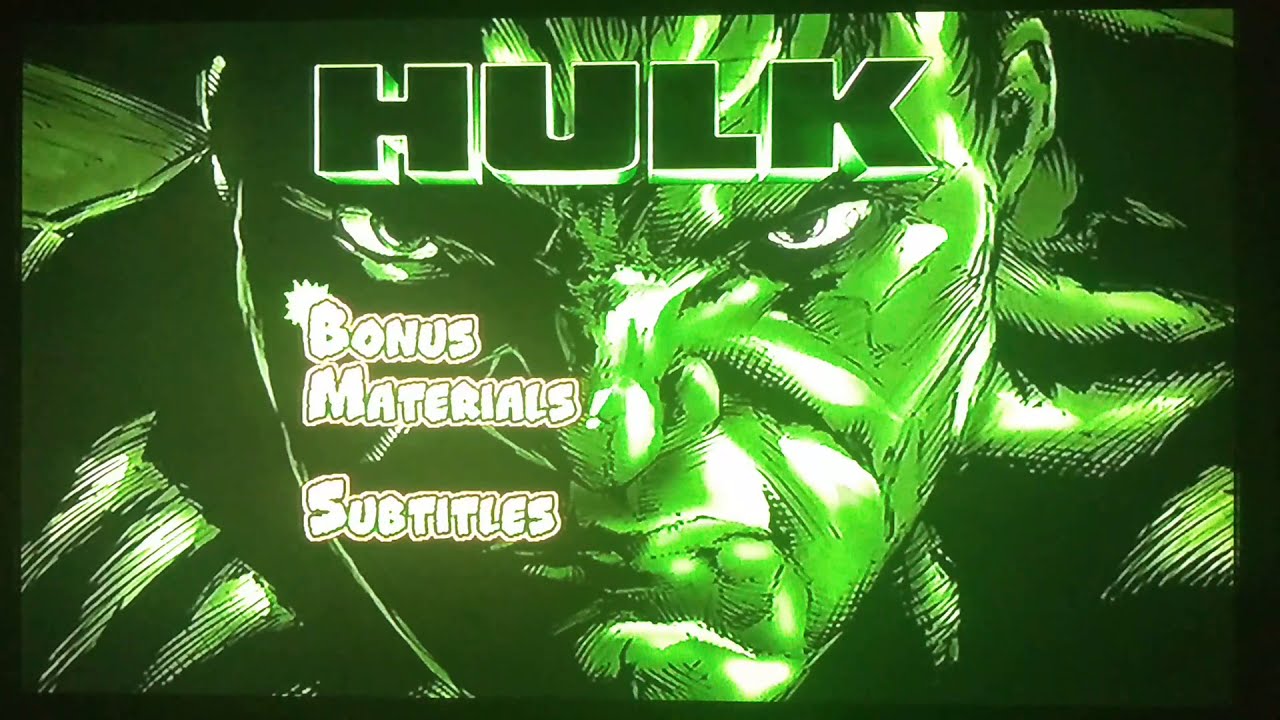 Hulk (2003) - Main Menu (DVD) (Disc 2) - YouTube