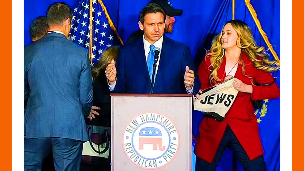 J3ws Protest Against Meatball Ron 🟠⚪🟣 NPC Politics - YouTube