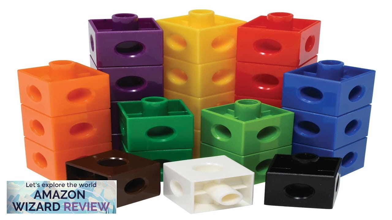 edxeducation Linking Cubes Set of 100 Connecting and Counting Snap ...