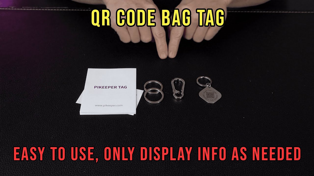 PIKEEPER QR Code Luggage Tag Review - YouTube