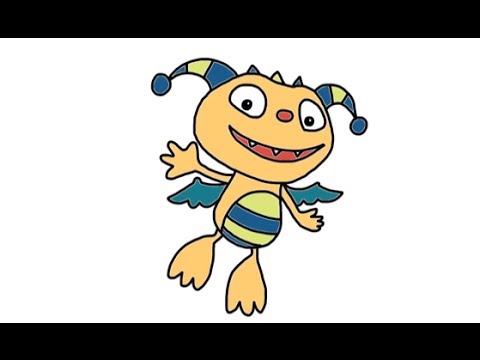 How To Draw Henry Hugglemonster From The Henry Hugglemonster Episodes ...