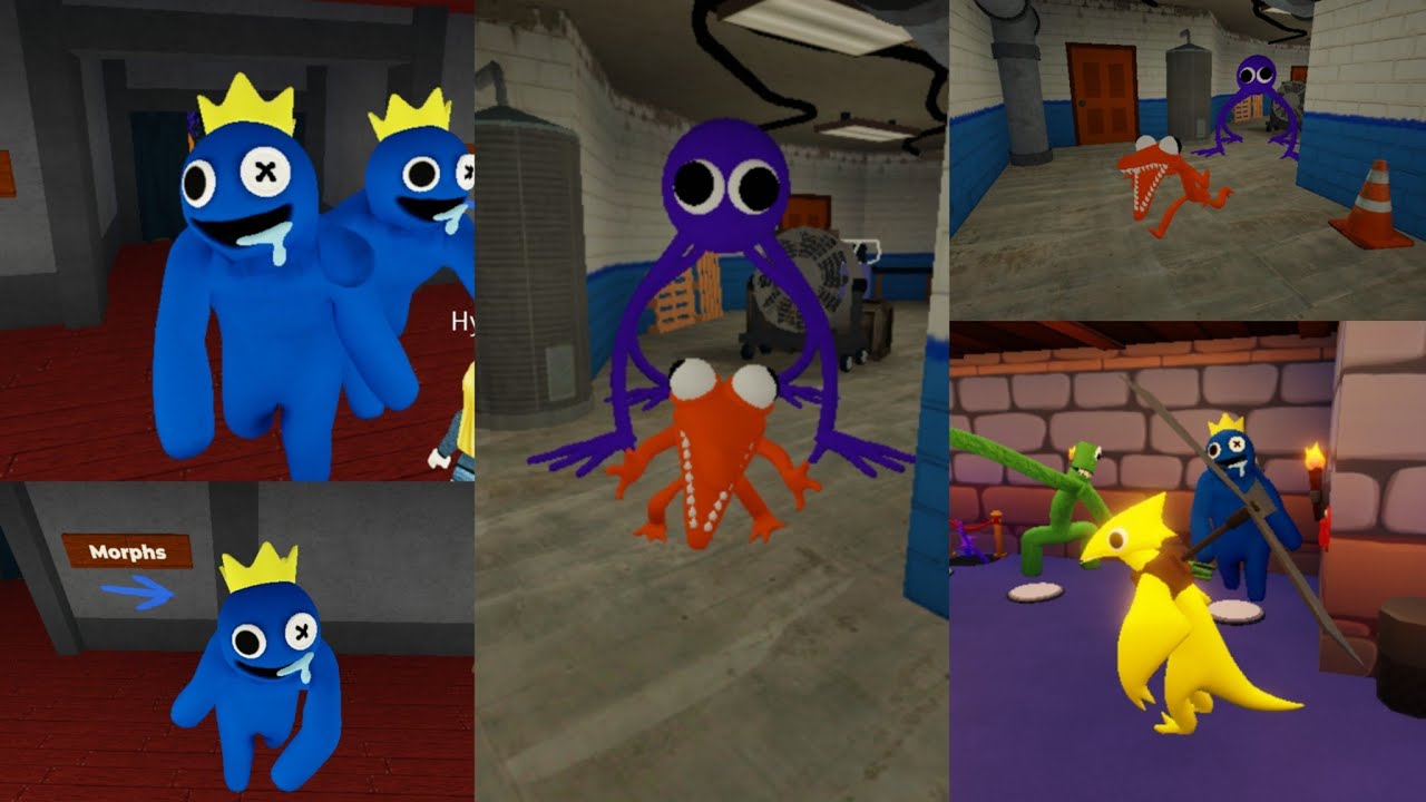 Rainbow Friends Chapter 1 Vs Rainbow Friends Chapter 2 monster ...