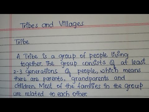 Tribes and Villages Differences|| Definition of Tribes in English ...