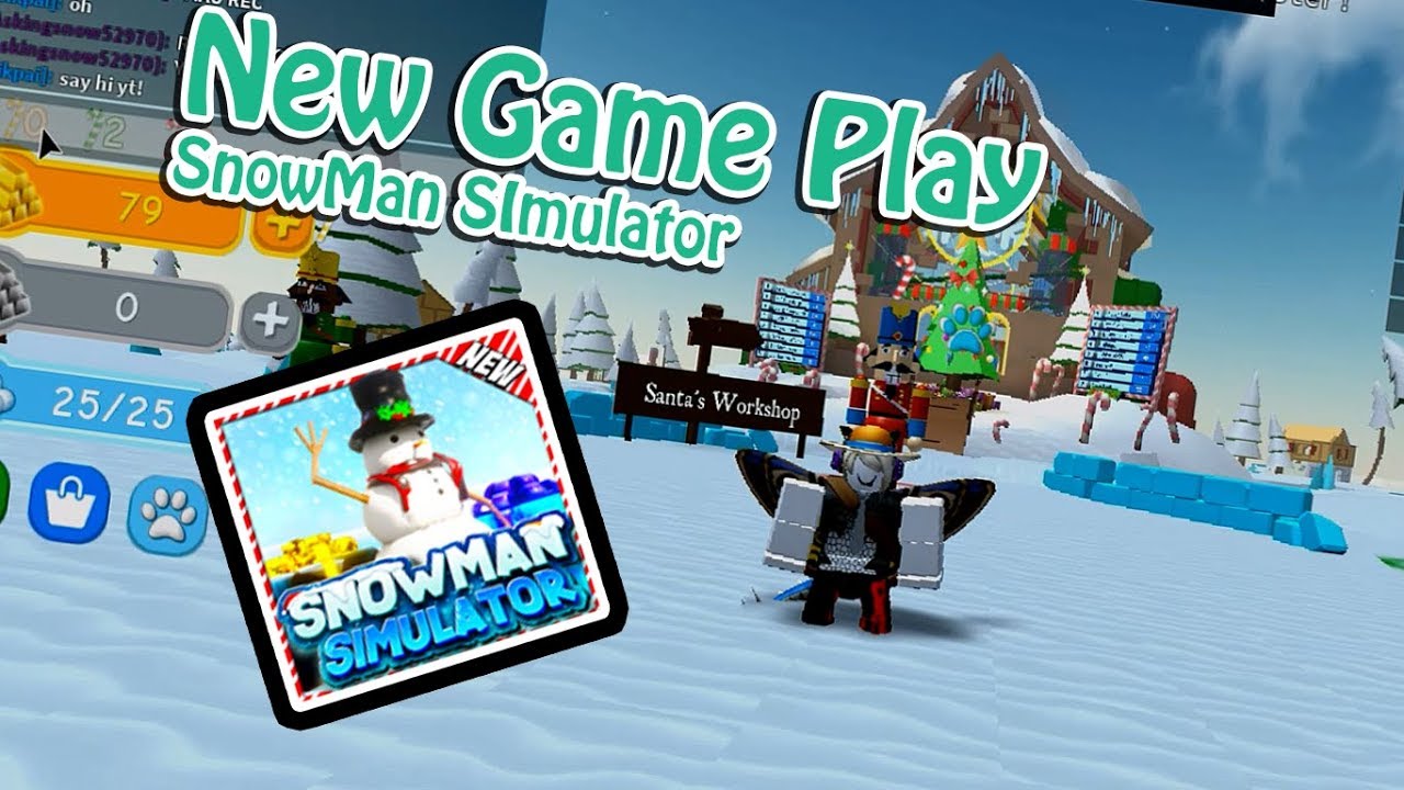 NEW GAME SNOWMAN SIMULATOR [ROBLOX Indonesia] - YouTube
