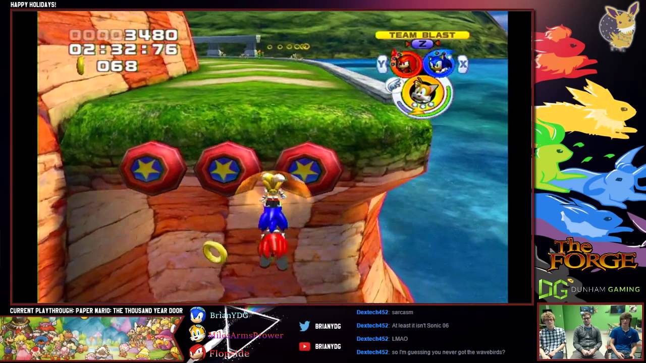 Sonic Heroes 3 Person Single Player!!! - YouTube