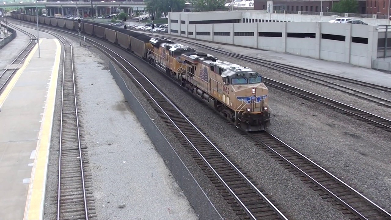 UP #7652 leads EB Loaded Coal Train. Kansas City, MO 6/22/19 - YouTube