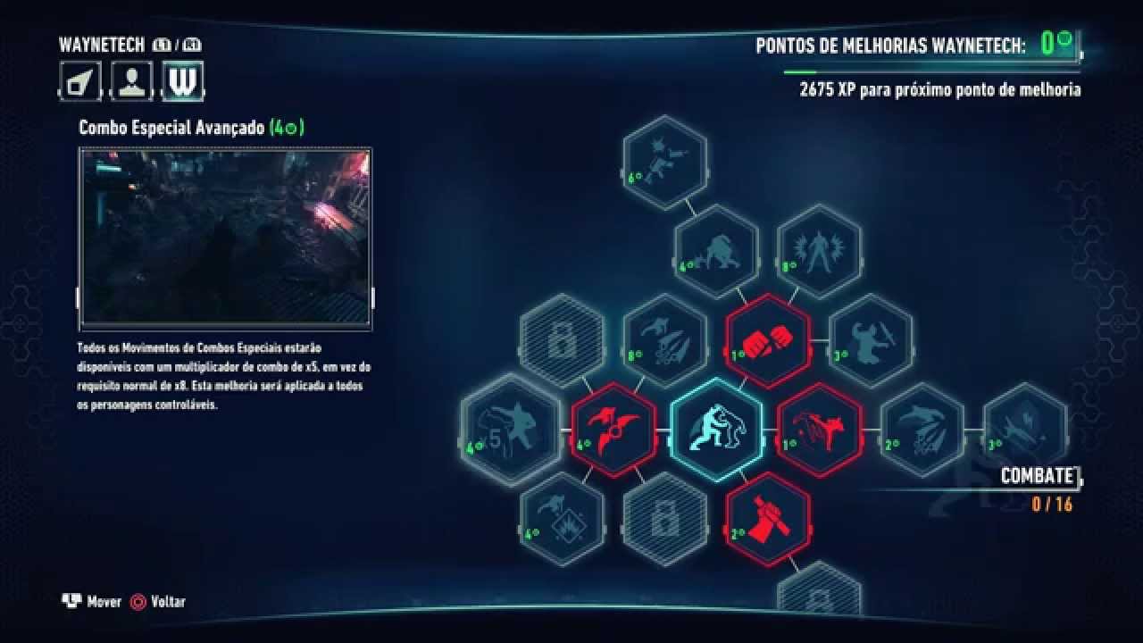 Batman Arkham Knight:Menu de upgrades,ganhando pontos XP. Gameplay (CC ...