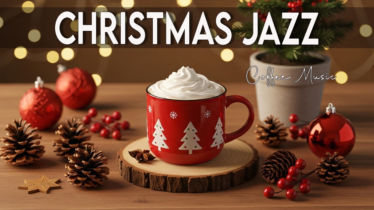 Christmas Coffee Time ☕🎄 Cozy Winter Lounge ☕ ️ Gentle Coffee Jazz for ...