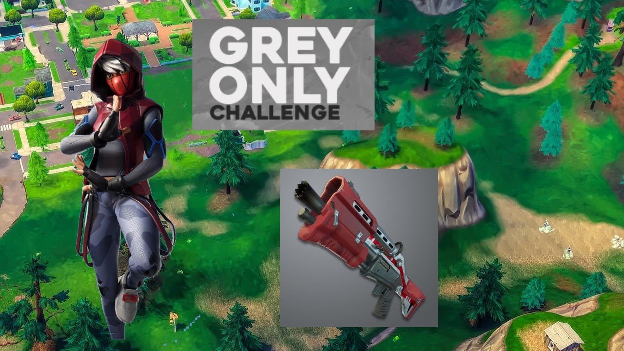 Grey weapons only CHALLENGE (fortnite) - YouTube
