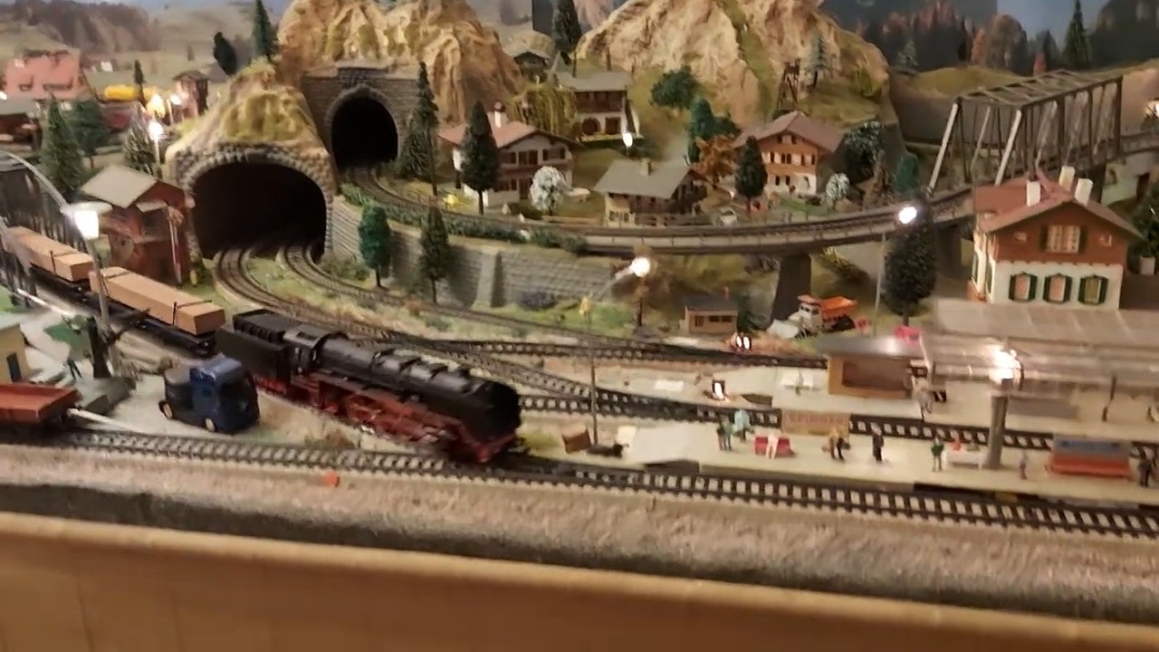(177) BR 41 class steam locomotive with timber train and some other old ...