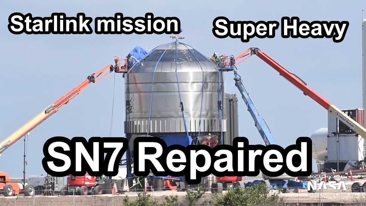 SN7 repaired and SuperHeavy Launch Pad | SpaceX news - YouTube