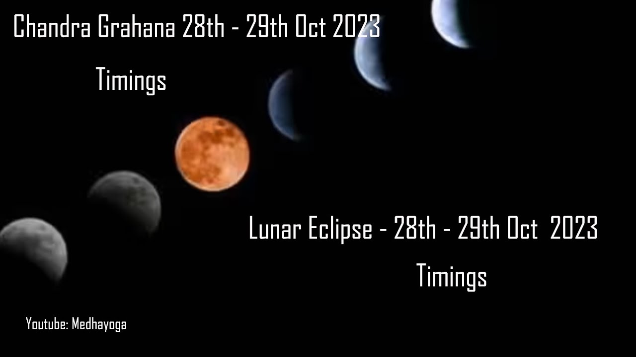 Lunar Eclipse 28th - 29th Oct 2023 Chandra Grahana - YouTube