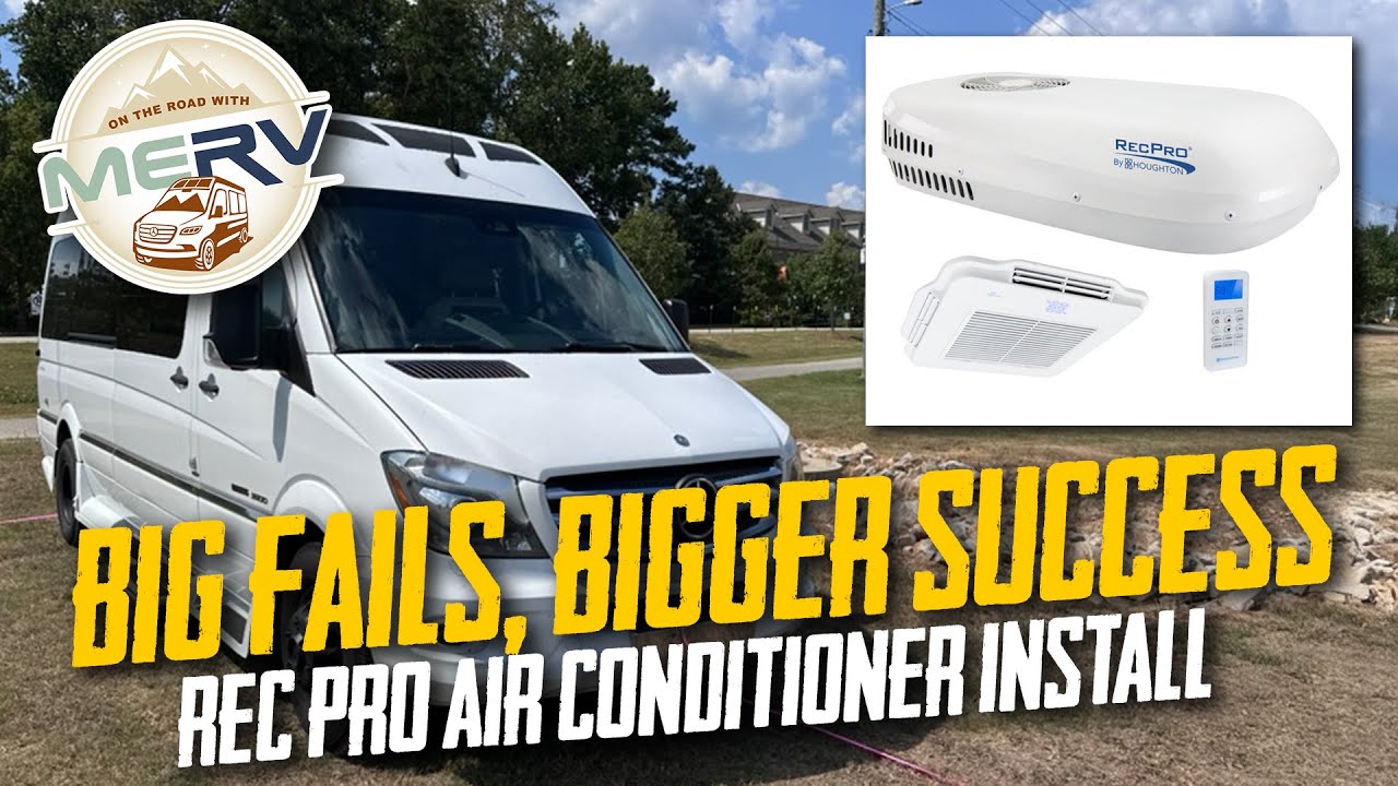 RecPro Air Conditioner Install for Mercedes Sprinter - YouTube