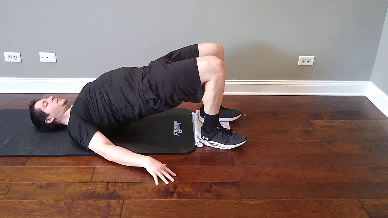 Hamstring Curls w/Towel - YouTube